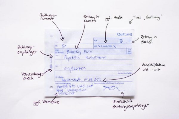 Quittung ausfüllen: So geht’s richtig - Staehlin