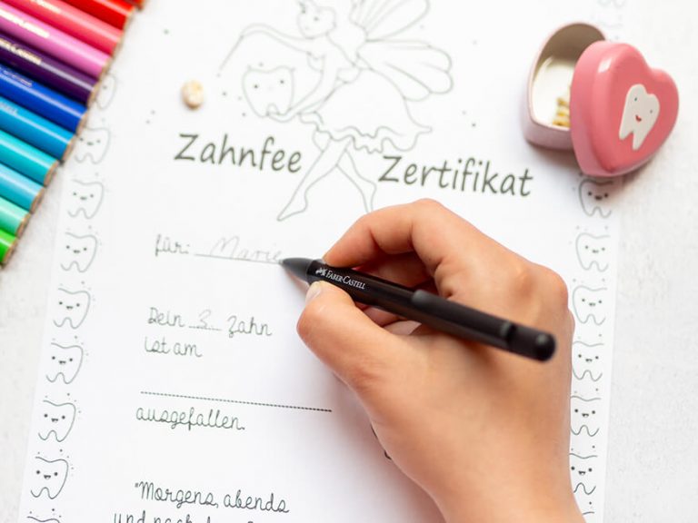 Zahnfee-Brief mit Vorlage (zum Ausdrucken) - Staehlin